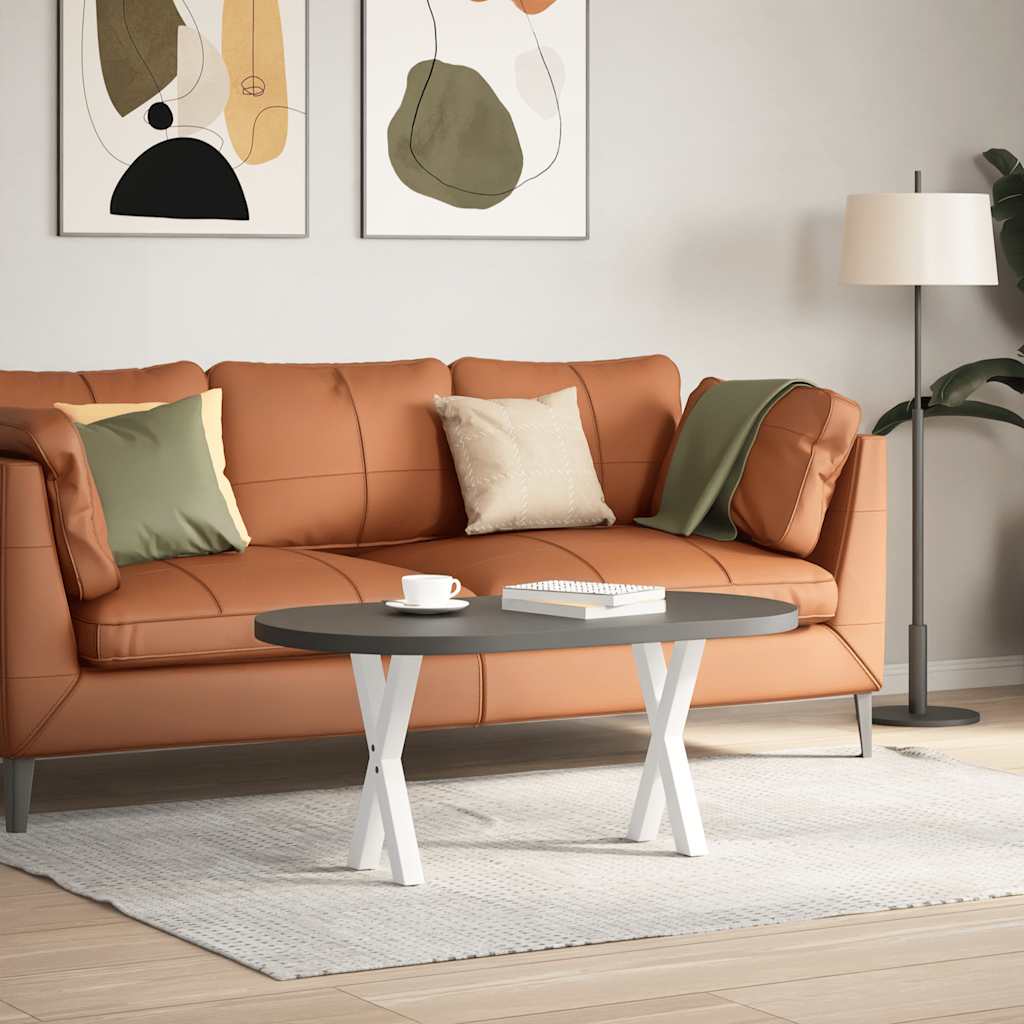 Pieds de table basse forme de X 2 pcs | Pied de meuble blanc 28x(42-43 ...