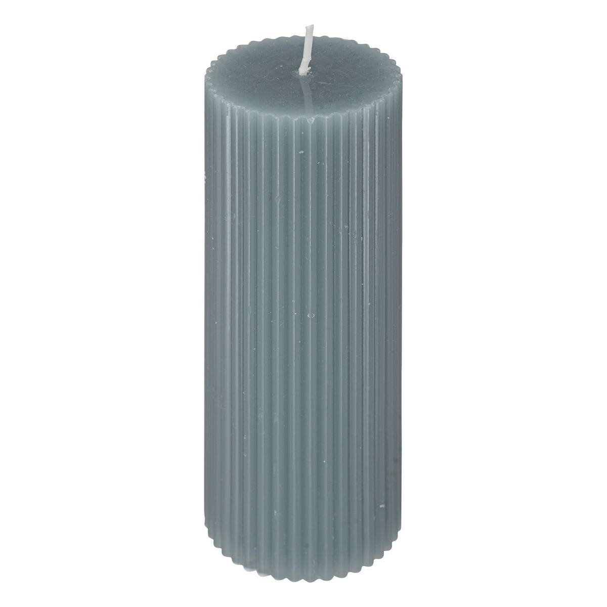 Atmosphera - Candela rotonda "demi" 230g blu tempesta | Leroy Merlin