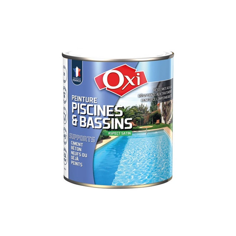 Pintura para piscinas y estanques exteriores OXYTOL, blanco, 2,5 l ...
