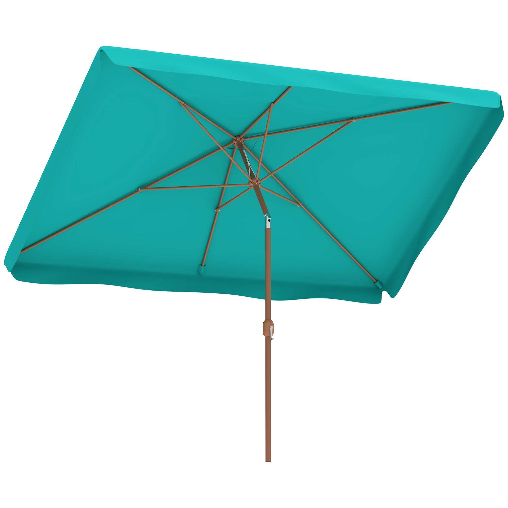 Parasol jardin 2x3 m ouverture manivelle inclinaison anti-UV50 ...