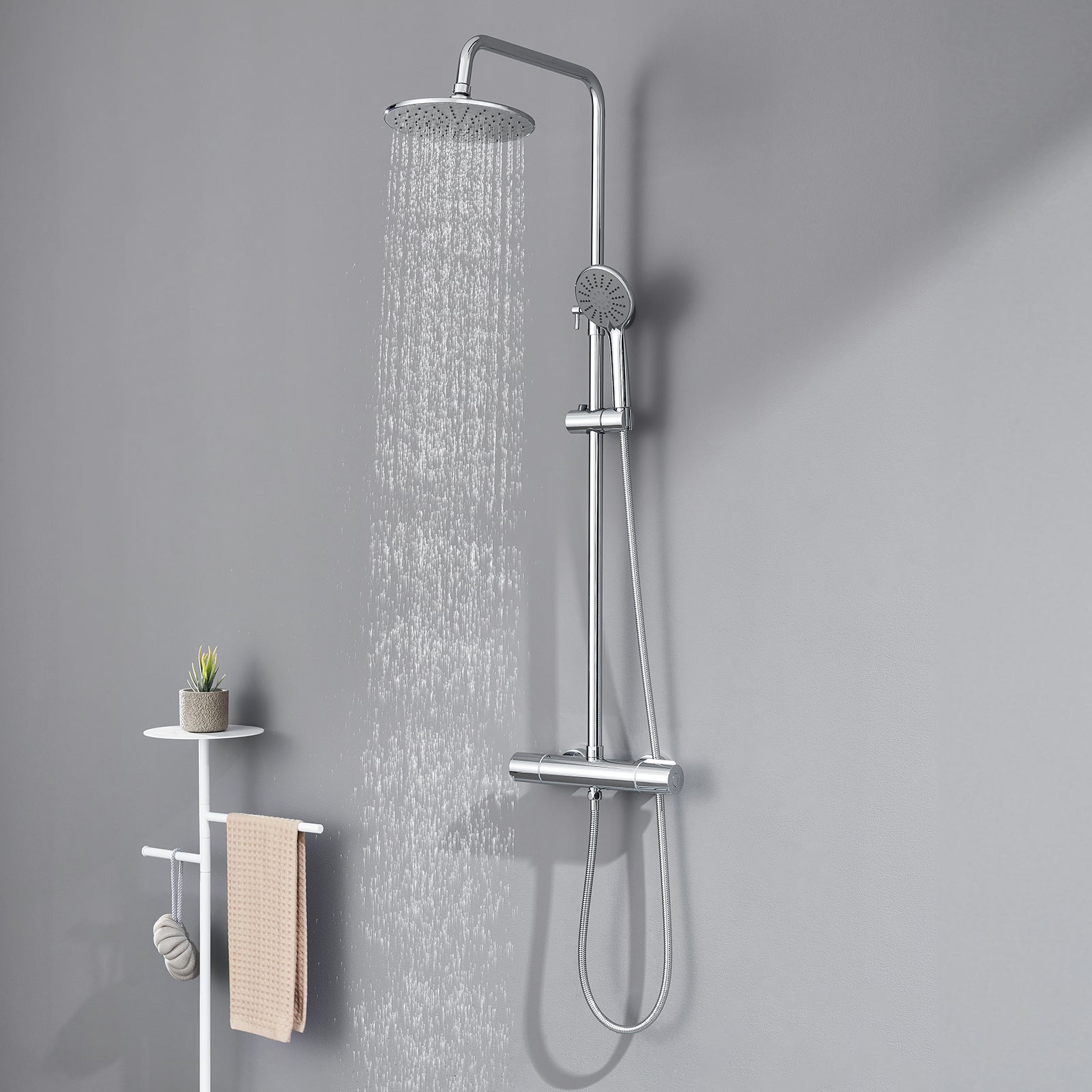 AURALUM MAX Colonne douche avec mitigeur thermostatique,douche pluie ...