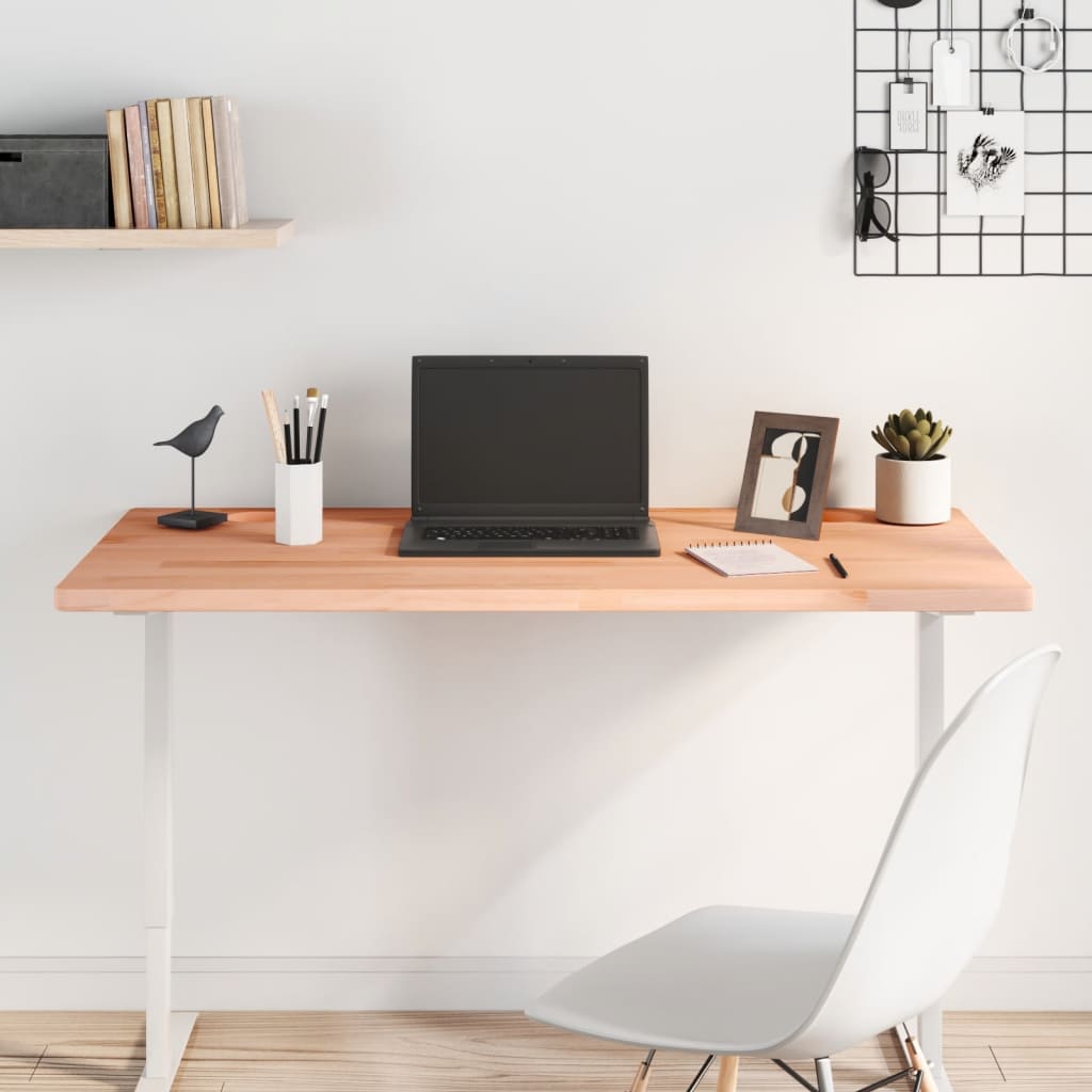 Dessus de bureau 110x55x2,5 cm bois massif de hêtre | Leroy Merlin