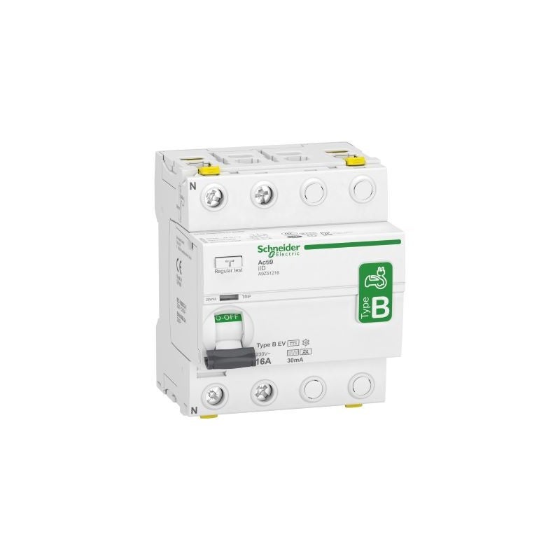 Interrupteur différentiel 16A Acti9 iID - Type B-EV - 2 pôles - 30mA ...