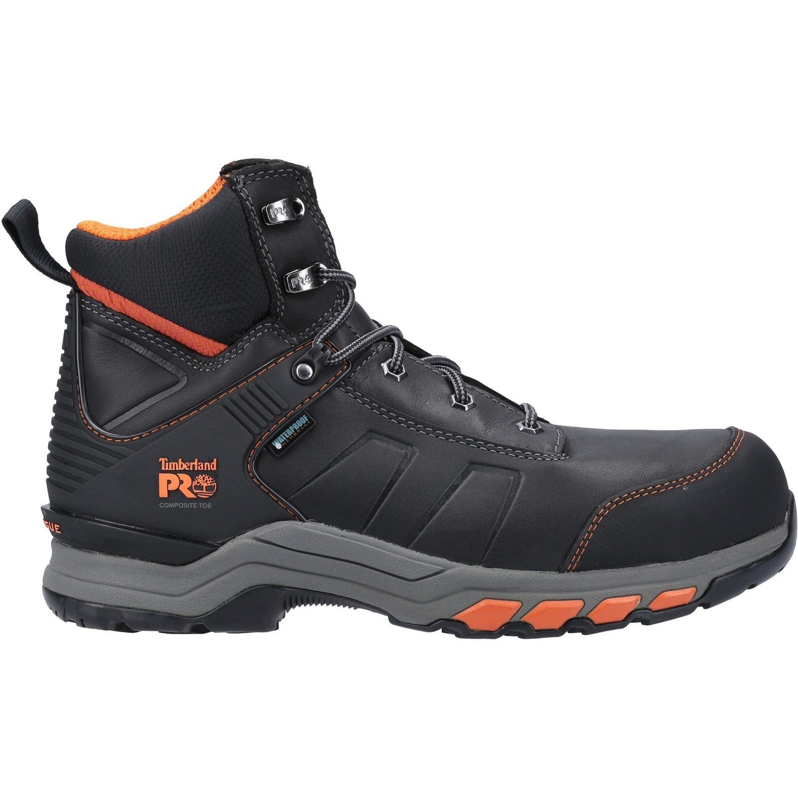 Hypercharge Composite Safety Toe Work Boot | Black/Orange | Leroy Merlin