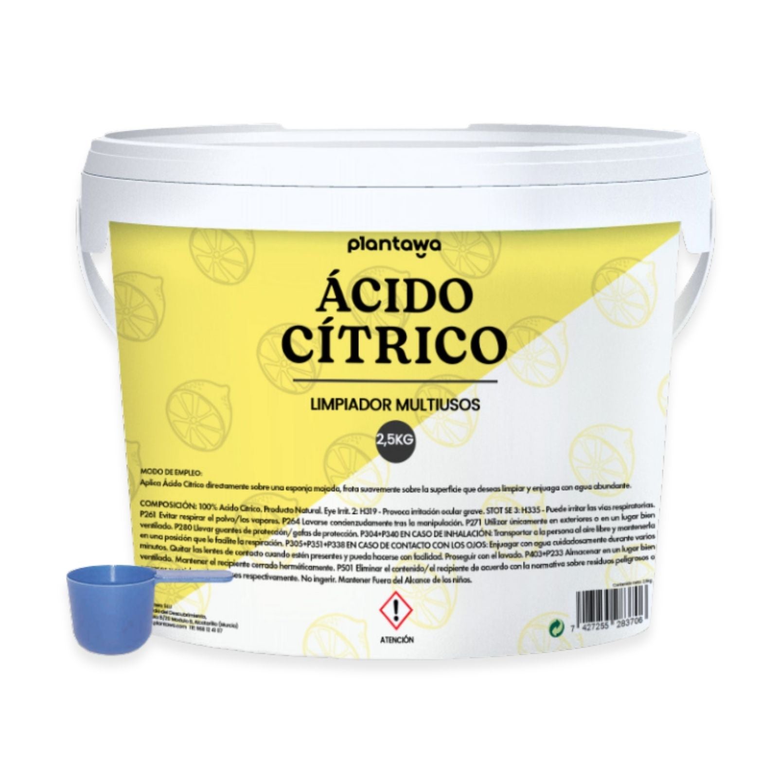 PLANTAWA Ácido Cítrico en Polvo 2,5 Kg | Acido Citrico para Cocina, Baño y Jardín | Limpiador ...