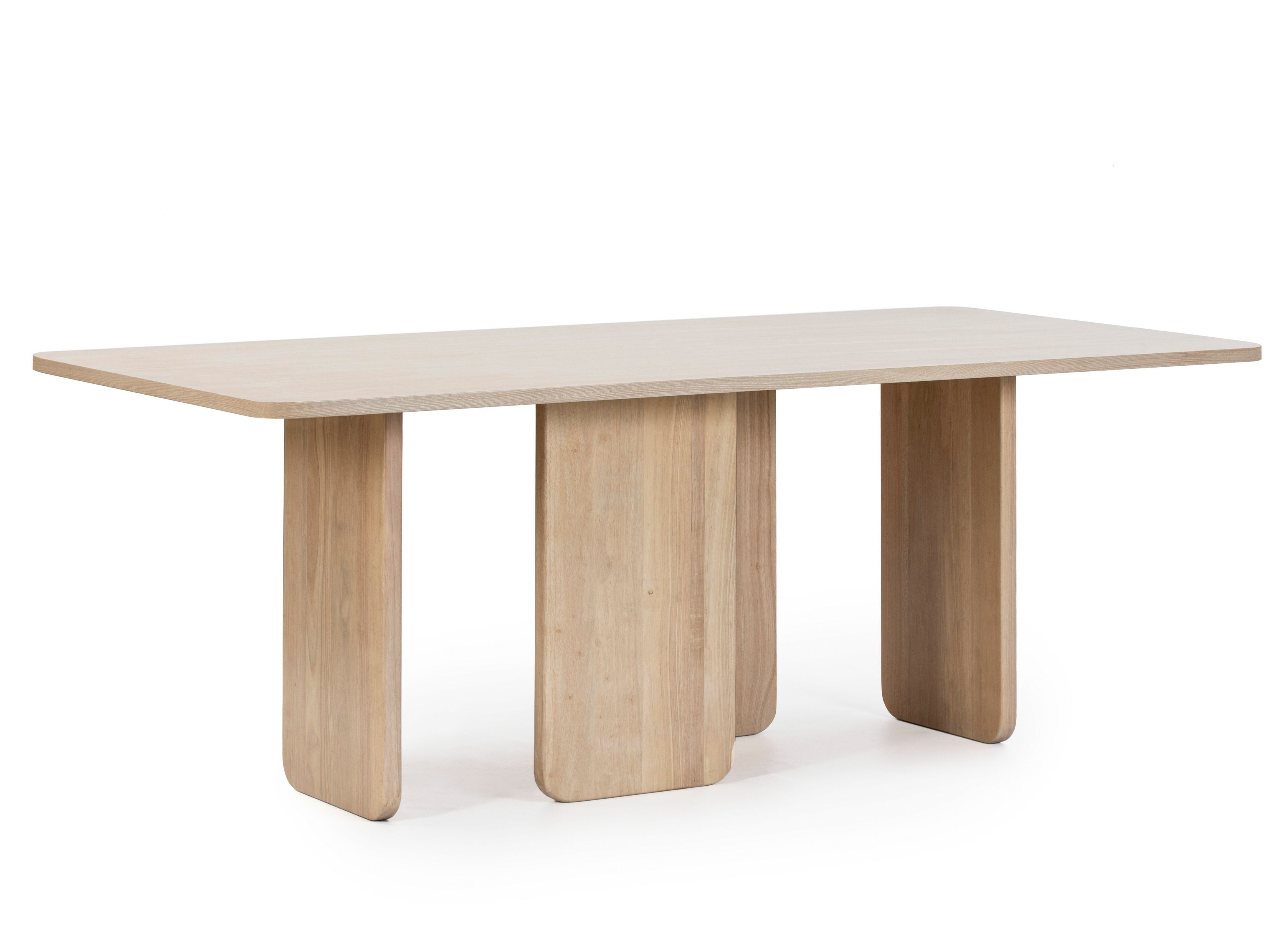 Table 6 places en bois naturel 200x100 cm | Leroy Merlin