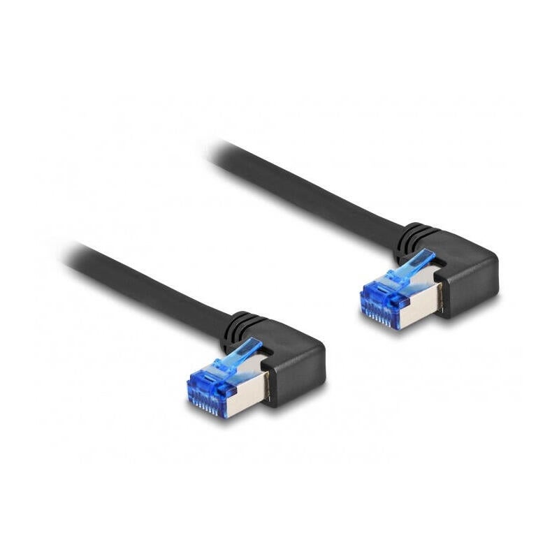 Delock 80216 c ble r seau rj45 cat.6a s/ftp angle droit 3 m noir | Leroy Merlin