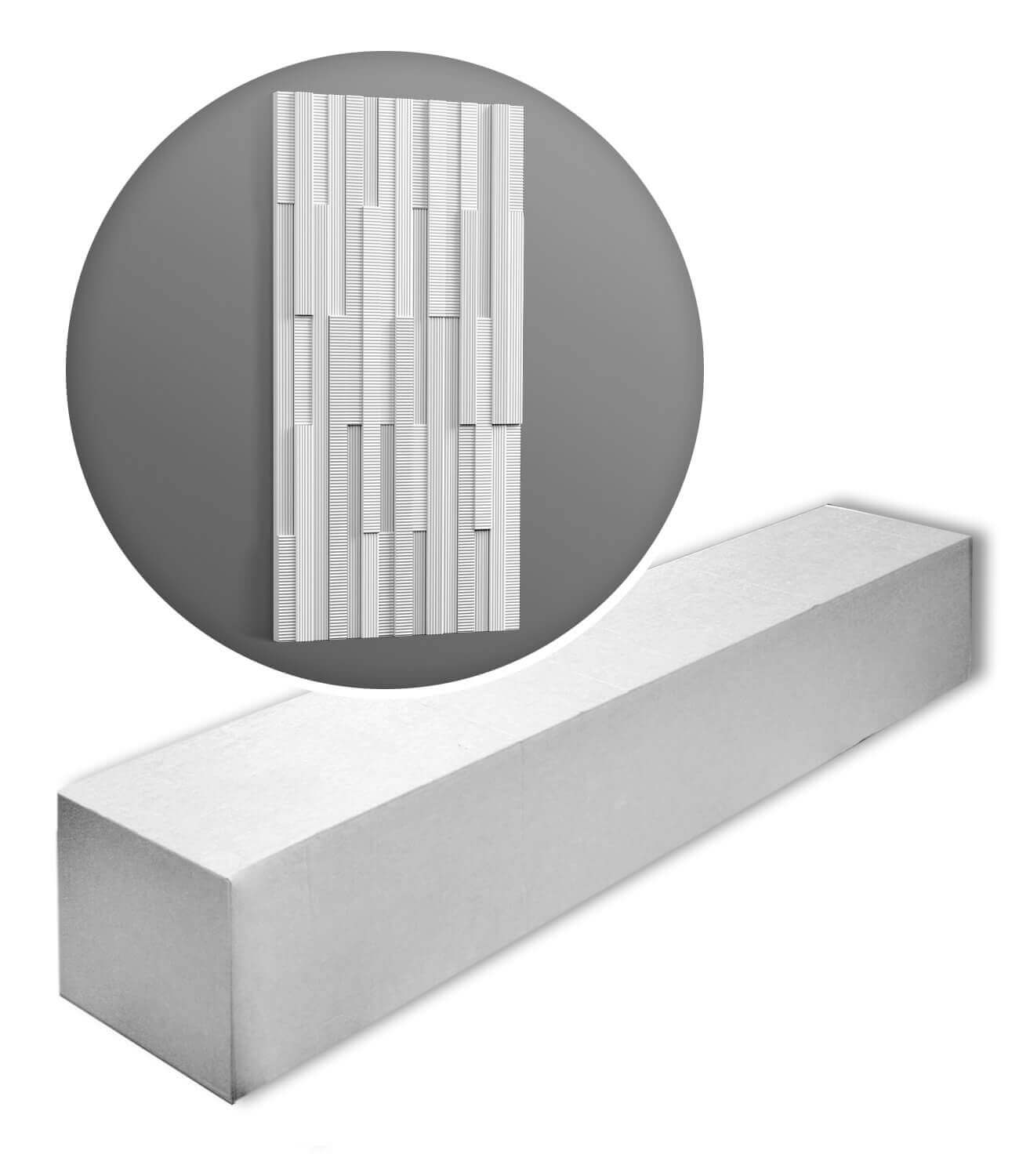 Paneles de pared 3D Orac Decor W216-box MATRIX Panel de pared 1 caja 8 ...