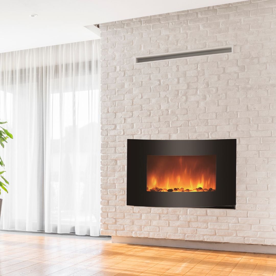 Cheminée électrique multifonction avec effet de flamme, puissance ...