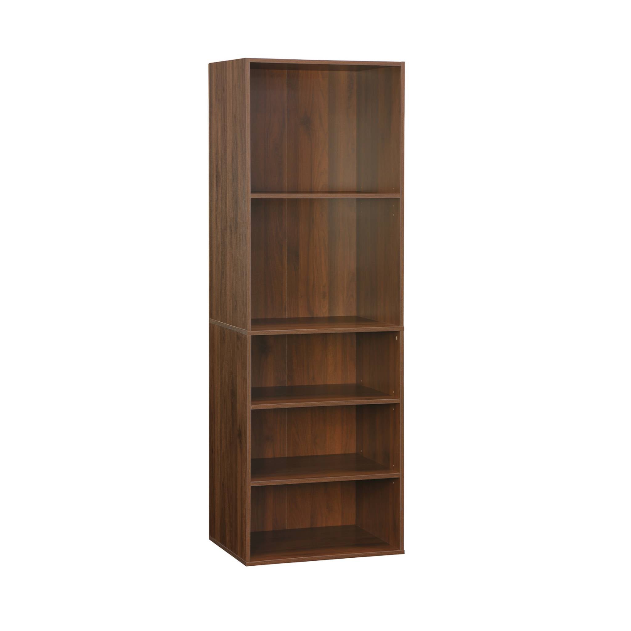 Module dressing avec 5 étagères. couleur noyer. panneaux stratifiés ...