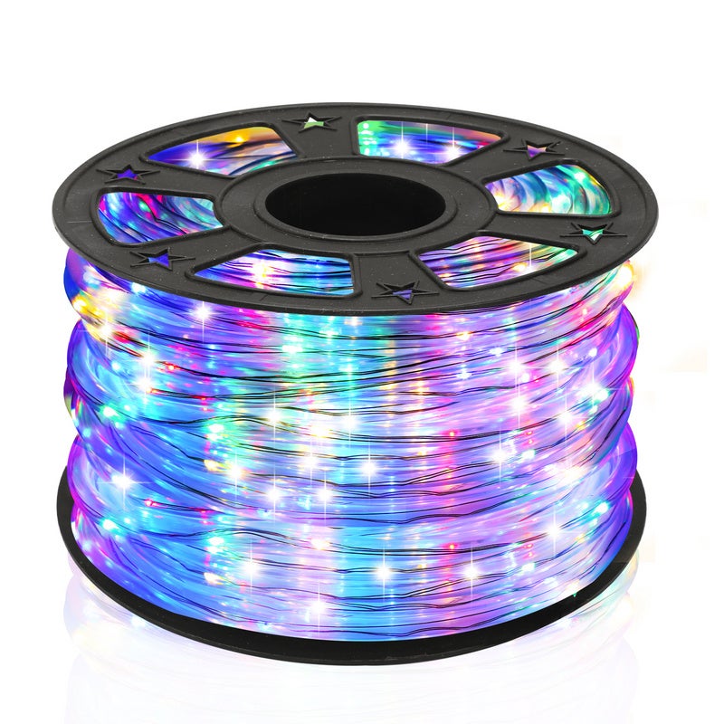 Guirlande lumineuse extérieur Tube LED 8 fonctions 30 m Multicolore ...