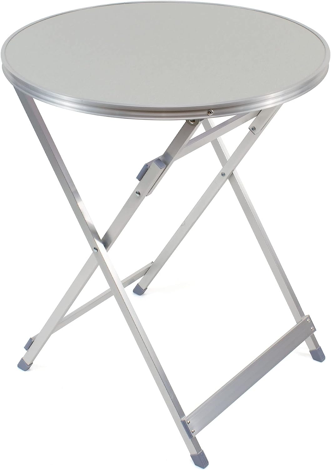 Table pliante ronde (Ø60 cm) - Gris | Leroy Merlin
