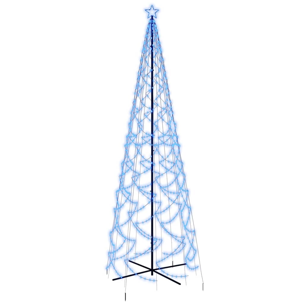 Árbol de Navidad cónico con 1400 LED azules, 160x500 cm - COMFORTXL ...