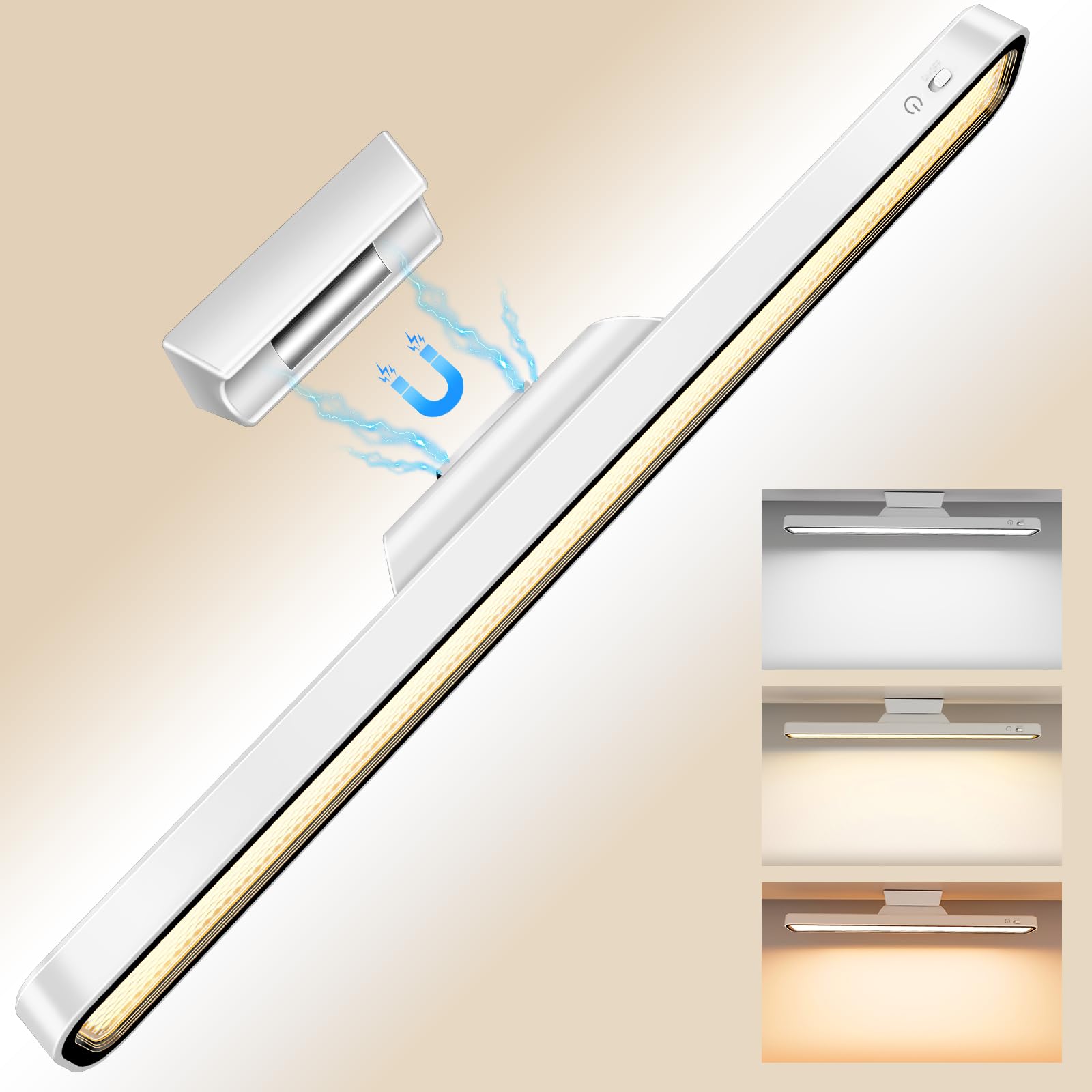 Tira de luces LED de 32 cm para cocina bajo mueble,funciona con pilas ...