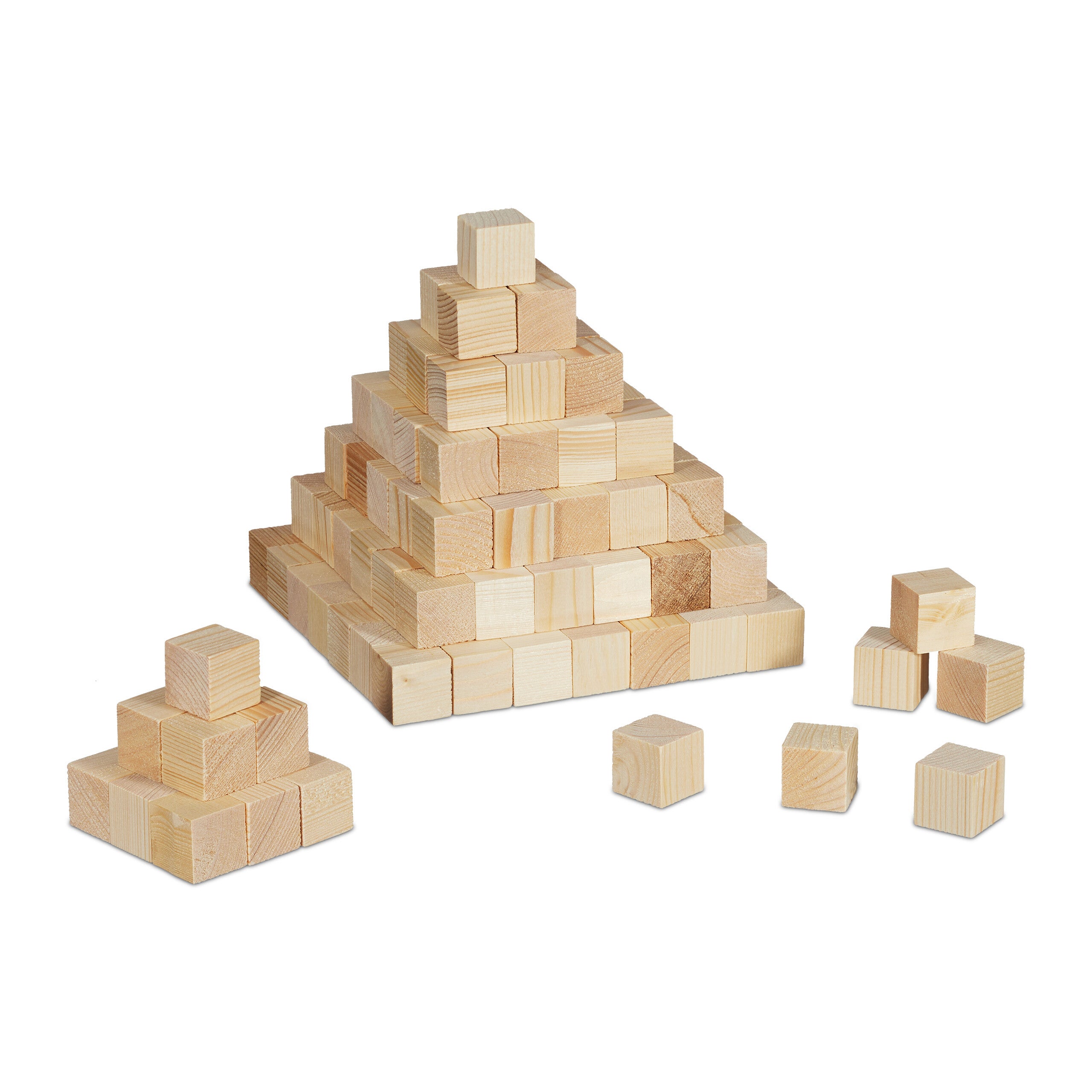 Lot de 160 cubes en bois, pour bricoler, dés de 20 mm, accessoires DIY ...