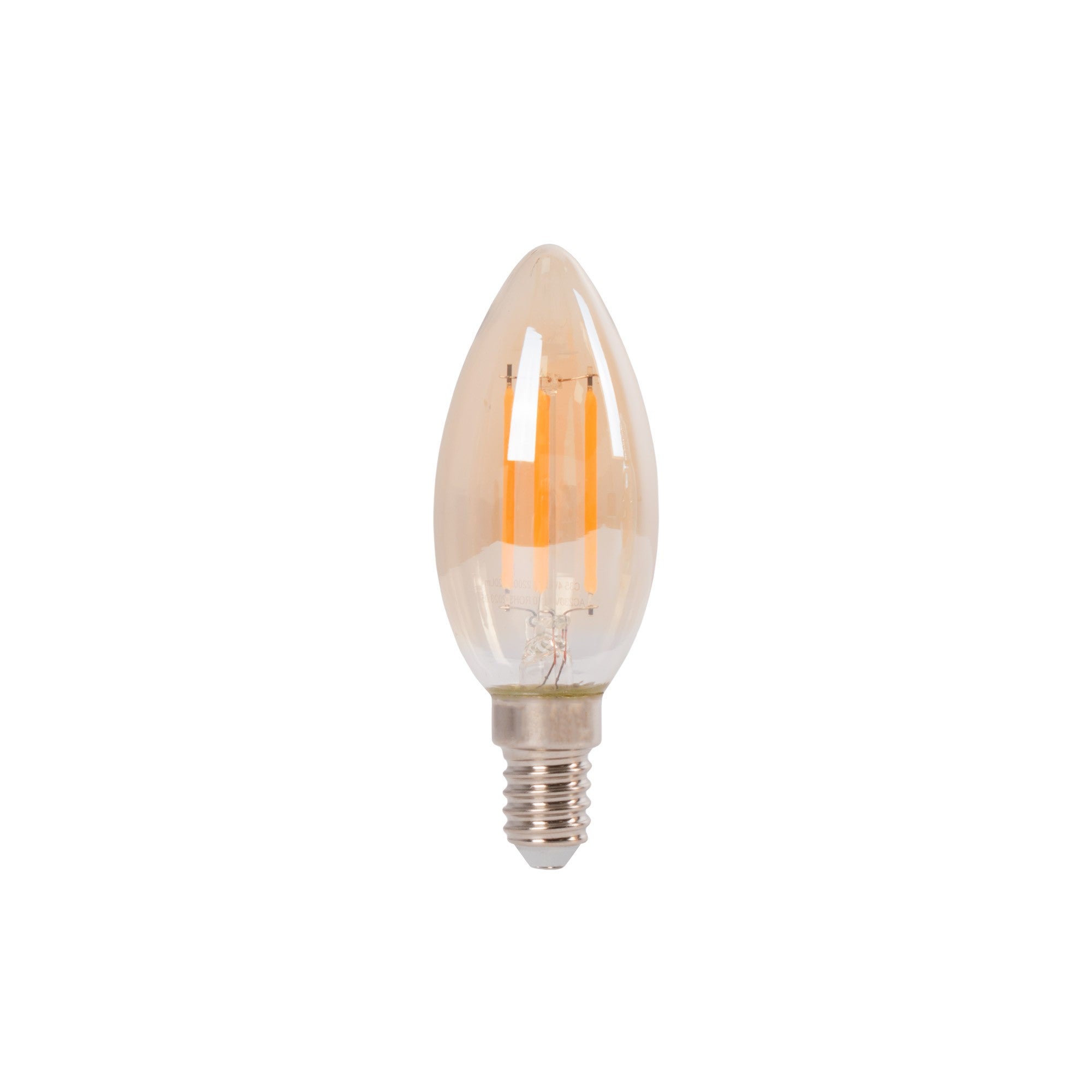 Bombilla LED filamento Vela E14 C35 - 4W - Vintage - 2200K - Blanco ...