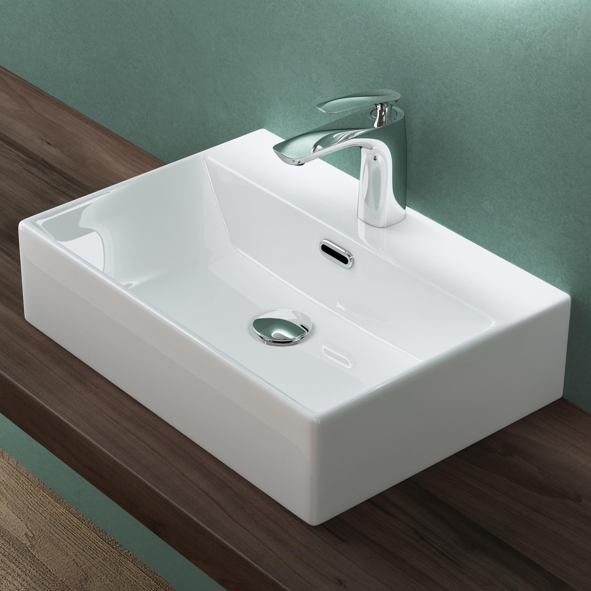 Mai & Mai Vasque à Poser 51x36x13cm Lavabo en Céramique Blanc ...