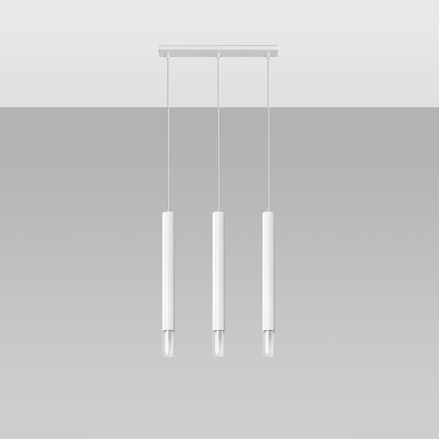 Sollux Lighting Wezyr Lámpara de Techo Colgante Bar, Blanca, 3x G9 ...