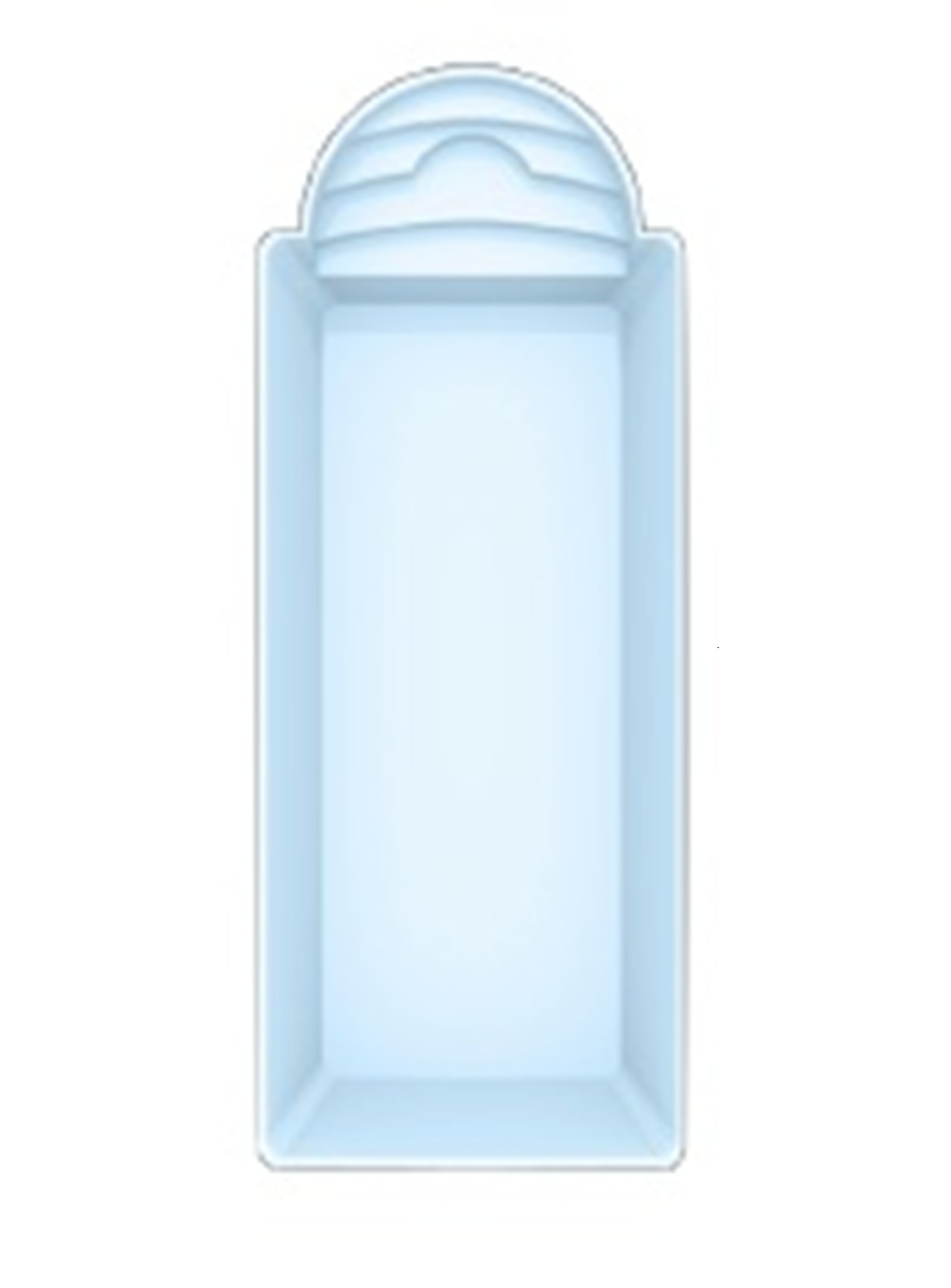 OMICRON - Piscine Coque Polyester 10.6x4x1.5 m Blanc avec Kit ...