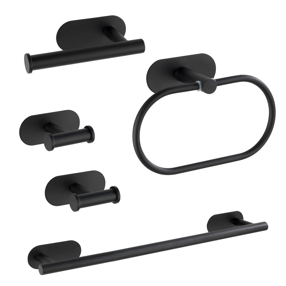 SEUCO® Set de accesorios de baño 5 piezas Essential negro barnizado ...