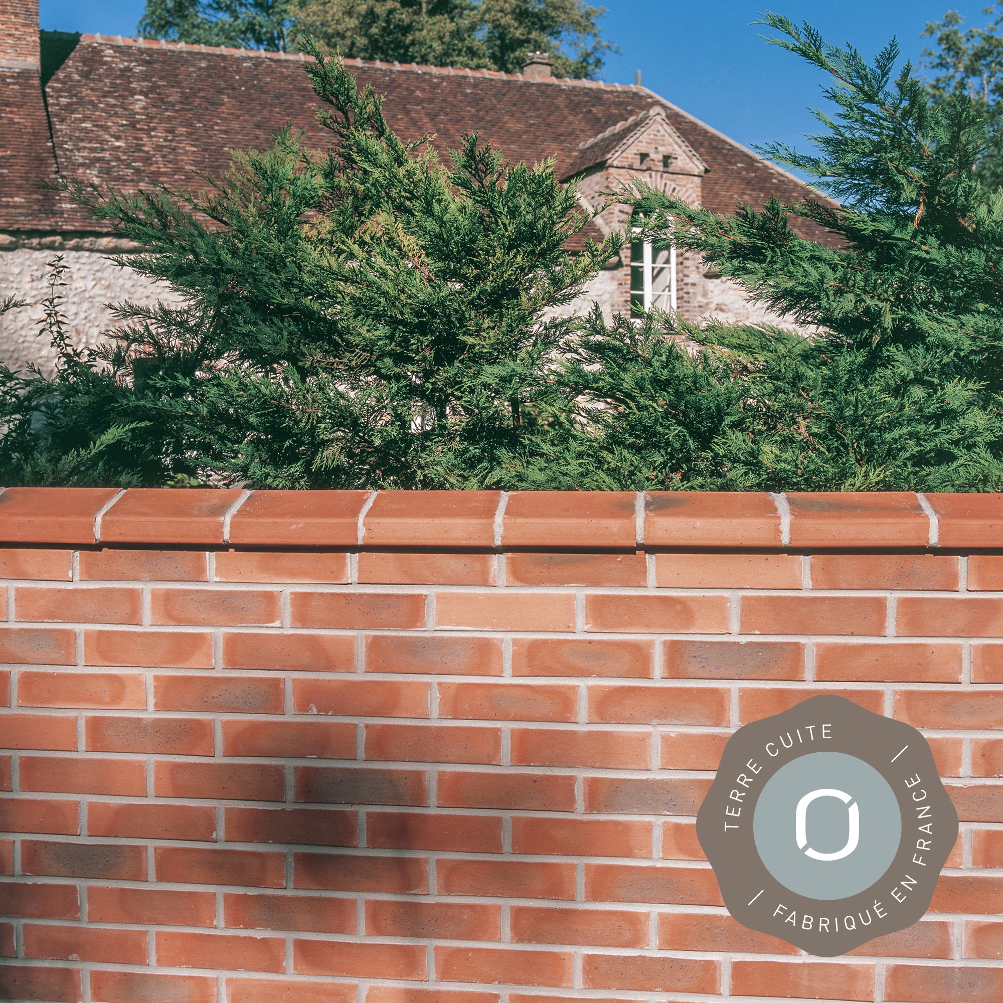 Plaquette de parement terre cuite - TERRE CUITE ROUGE CENDRE - Modulo ...