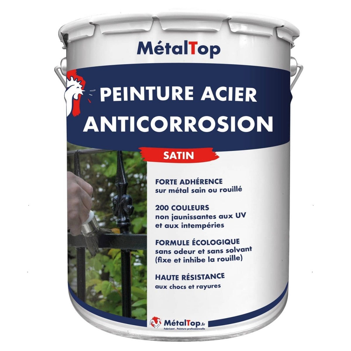 Peinture Acier Antico - Beige gris - RAL 1019 - 5 L - Métaltop | Bricoman