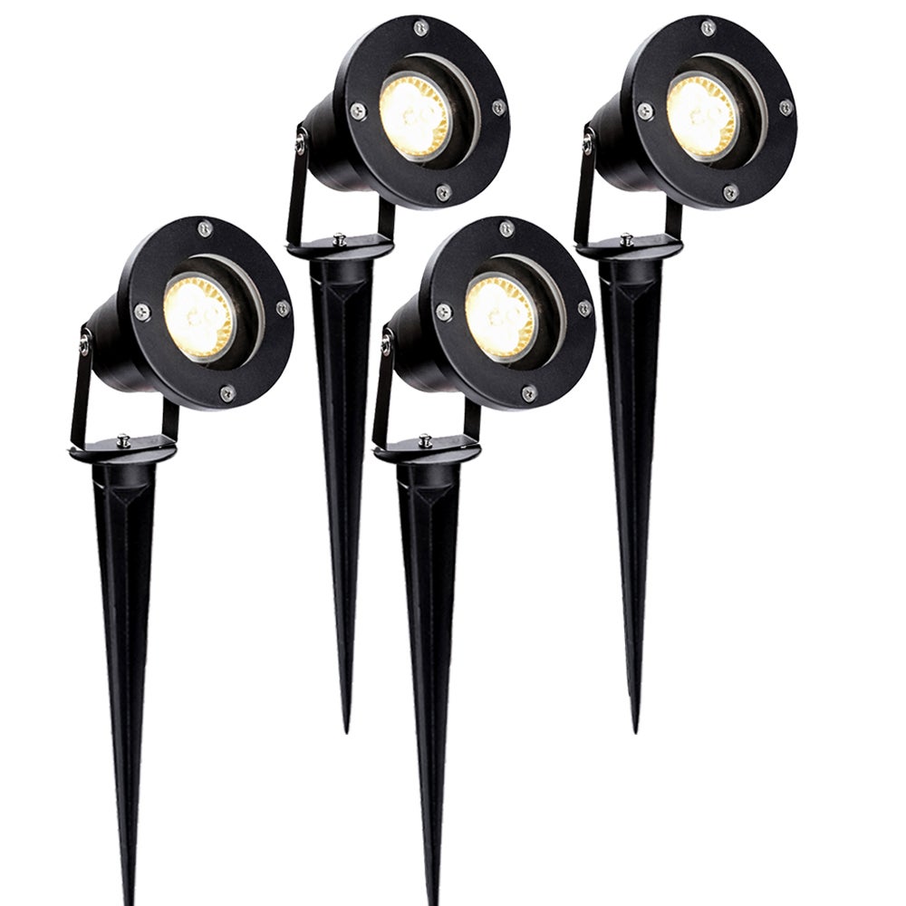 4X Spot de jardin LED spot extérieur LED blanc chaud IP65 lumière de ...