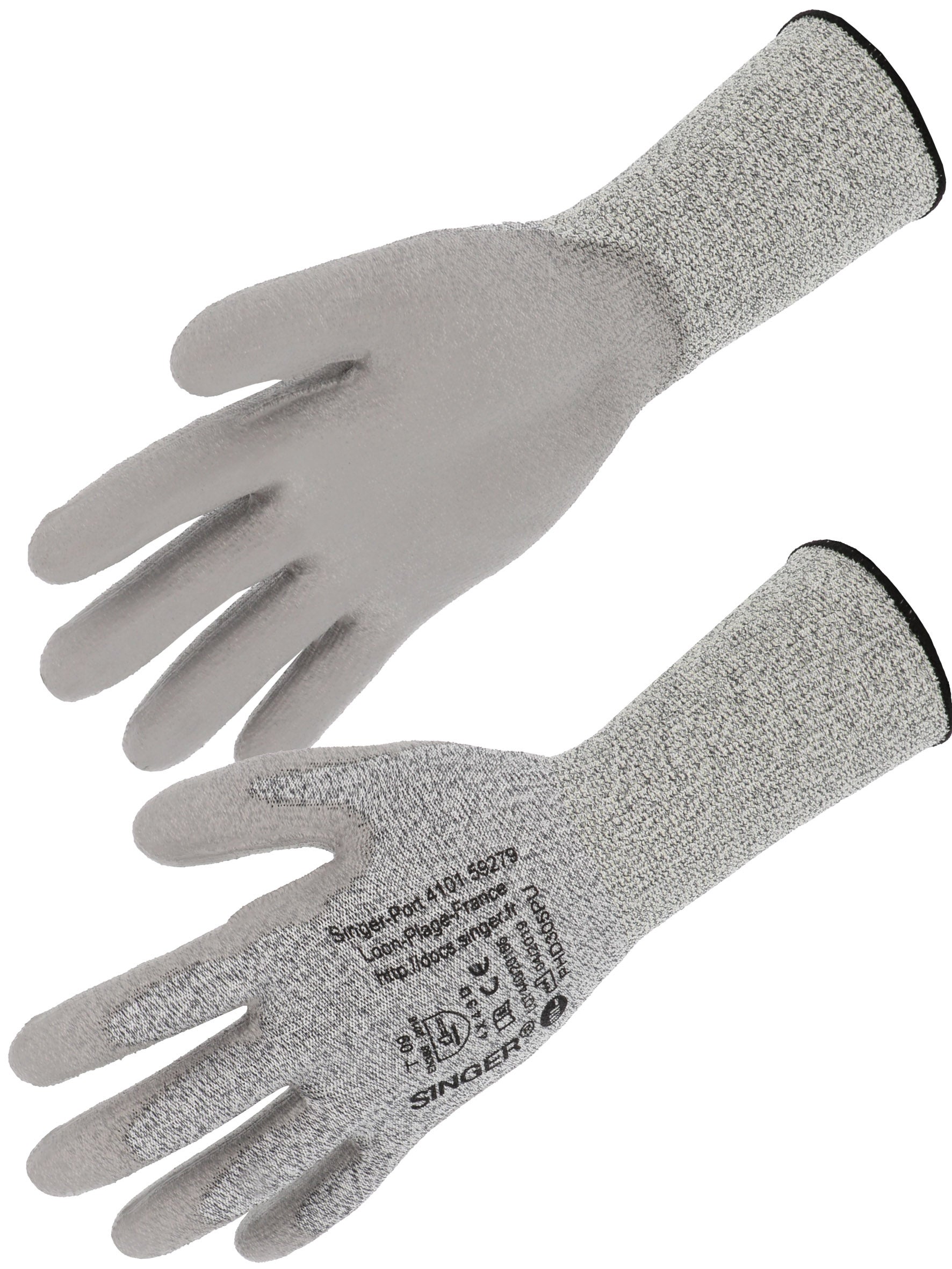 Lot 10 Paires Gants Anti-Coupure Niveau 5 EN388 - Tricoté PEHD Sans ...