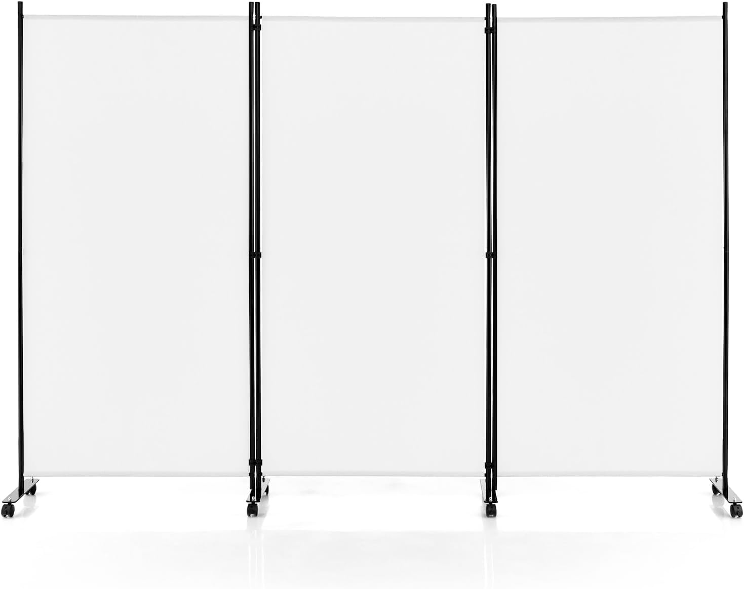 Paravento con Ruote, da Interno Esterno, in Metallo, Piedini Stabili ...