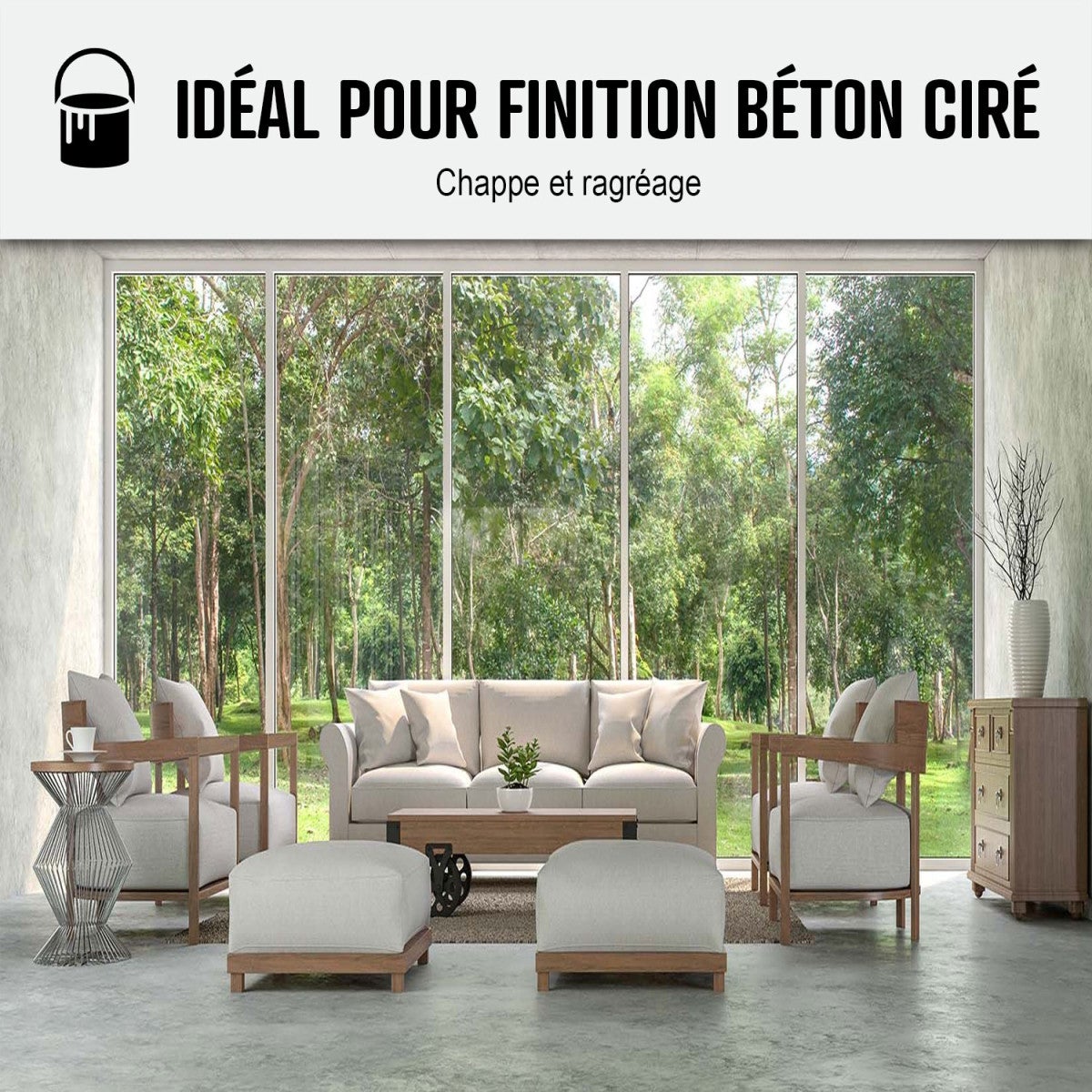 Barniz de poliuretano bicomponente para hormigón pulido exterior ALTA ...