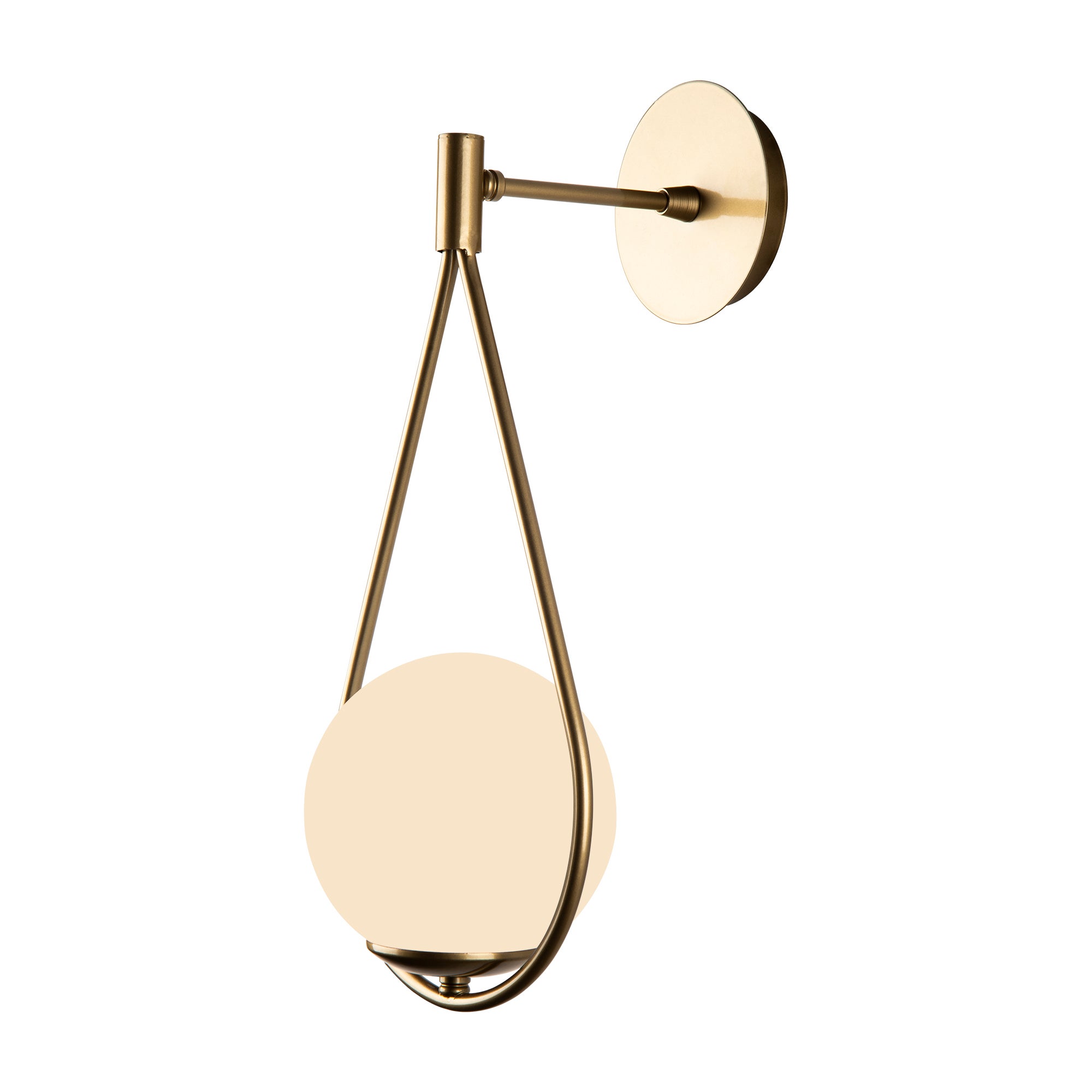 Arch Applique Murale, Jaune / doré, Métal / verre, E27, IP20 ...