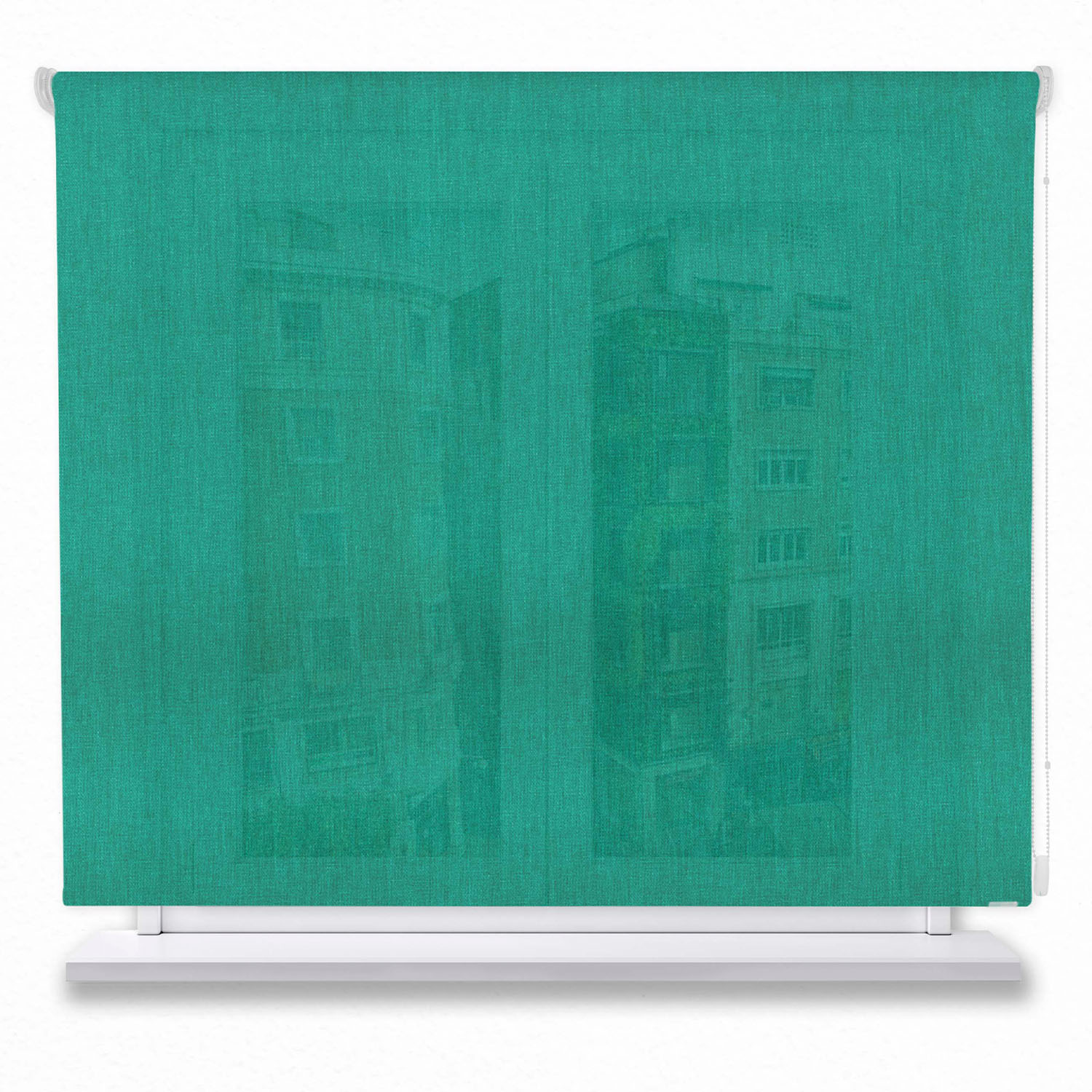 Estor Enrollable Translúcido Poliéster Liso Color Verde 120x150cm ...