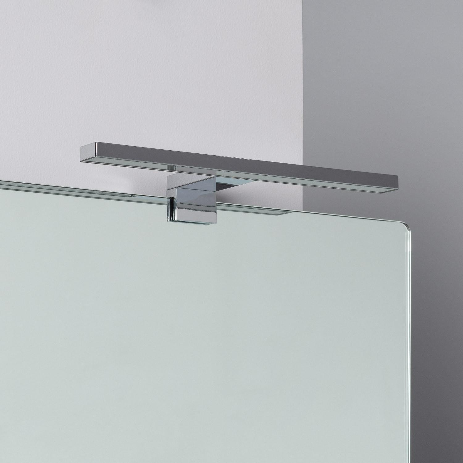 Applique LED Salle de Bain Carl 5W Argentée pour Miroir | 6000K Blanc ...