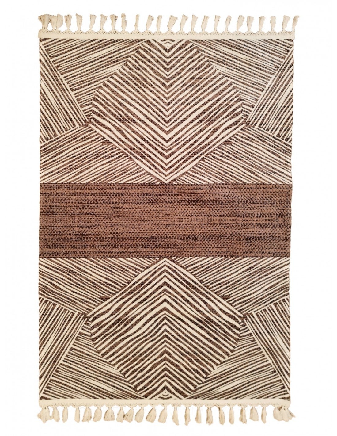 Tapis de salon BERBERE TINGHIR Marron - 80x150cm | Leroy Merlin