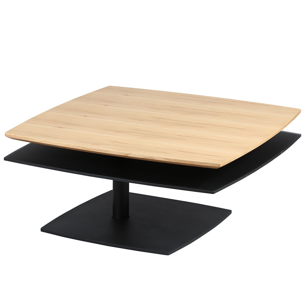 TYLIA - Table Basse Carrée avec Double Plateau Pivotant | Leroy Merlin