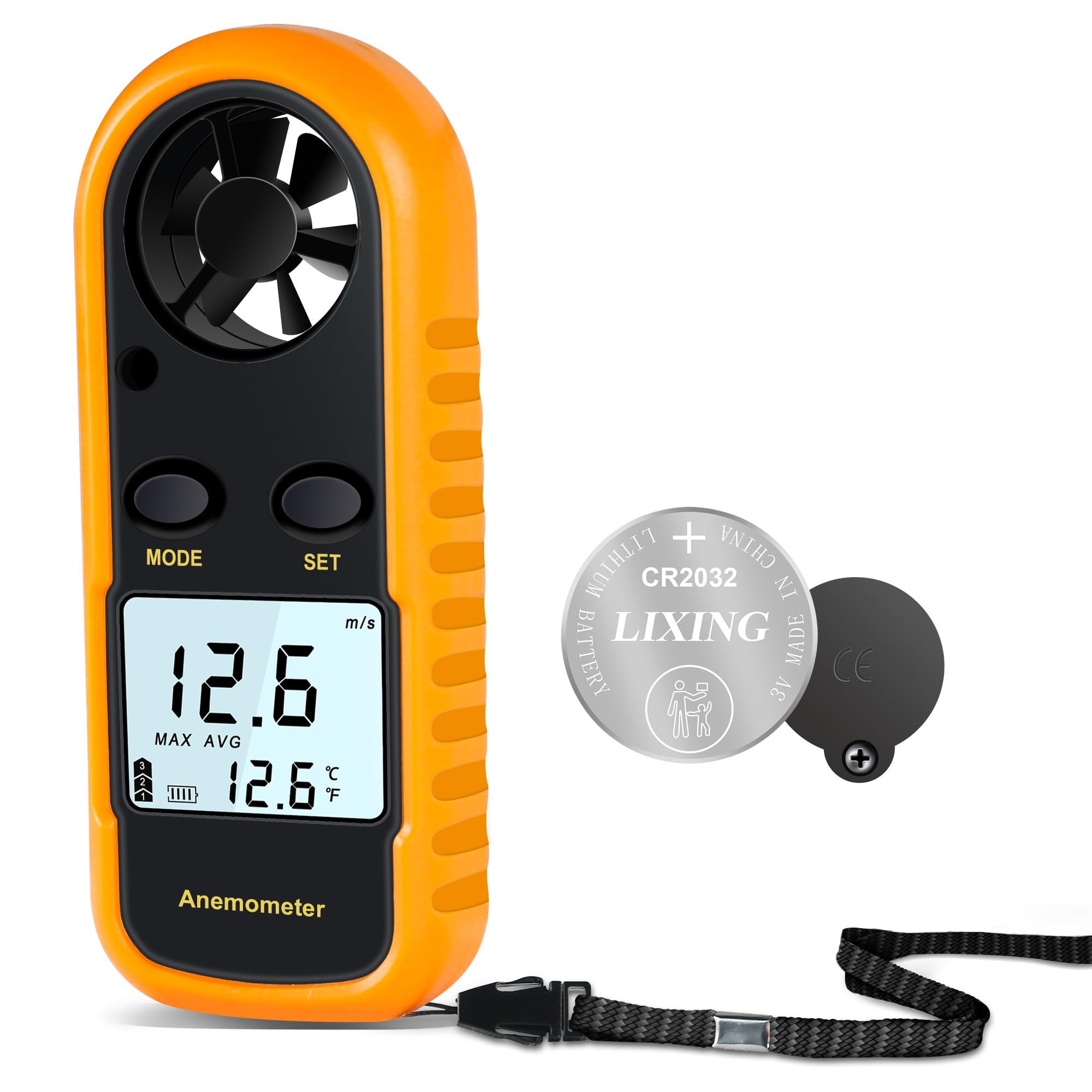 Anemómetro de mano, anemómetro digital, anemómetro de flujo de aire ...