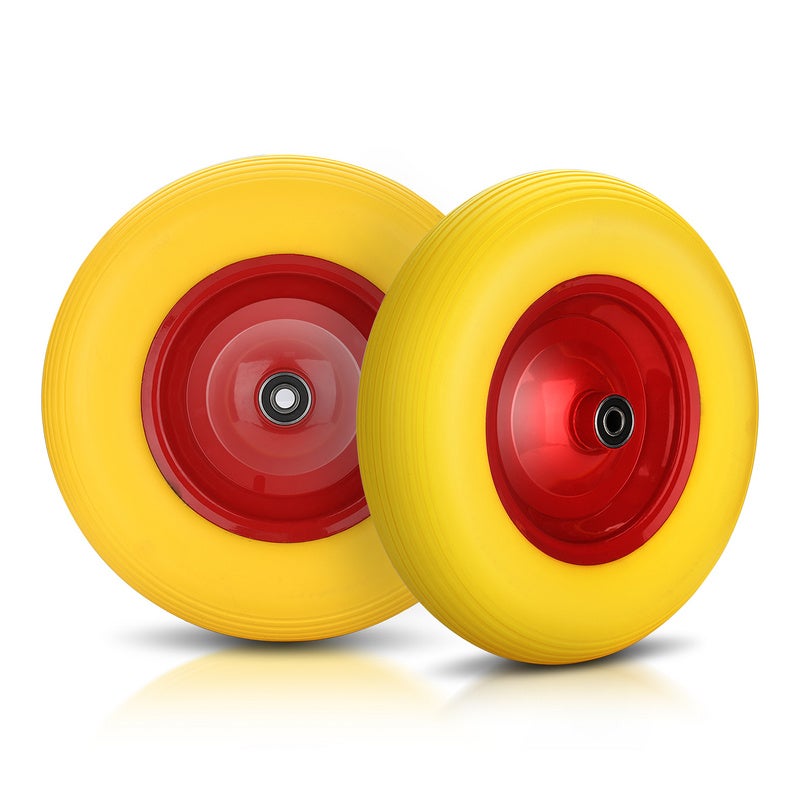 Rueda de carretilla rueda de carro de goma maciza rueda de carretilla ...