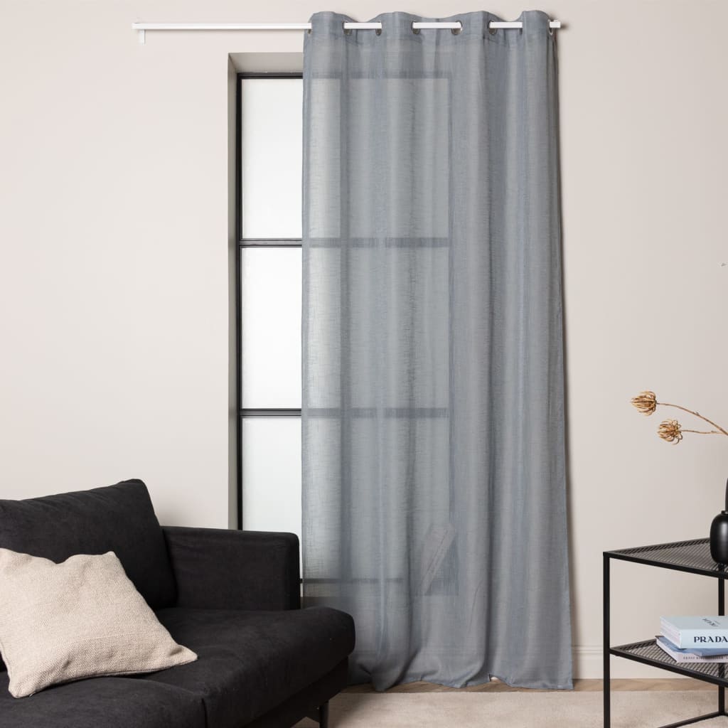 Maison Exclusive - Rideau Kaya 240x140 cm Polyester Gris clair | Leroy ...