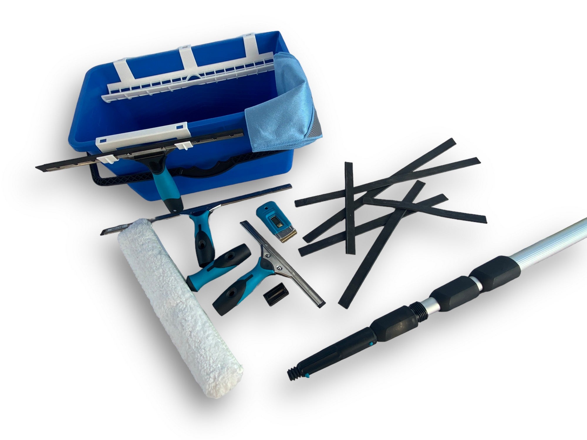 Kit laveur de vitre hyper-pro avec 3 raclettes + lames de rechange| 1 ...