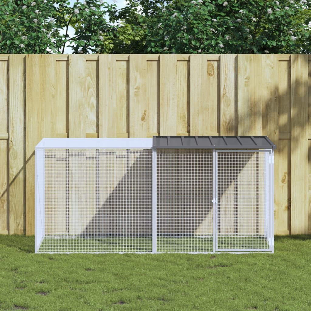 Maison Exclusive - Cage à poulets avec toit anthracite 203 x 98 x 90 cm ...