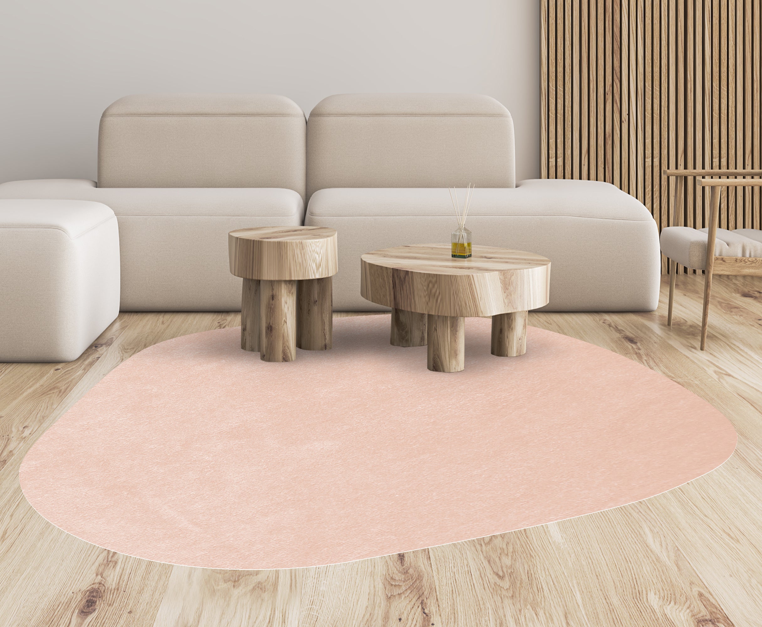 Alfombra de vinilo Forma Color Rosa 65x80 cm - PVC antideslizante ...