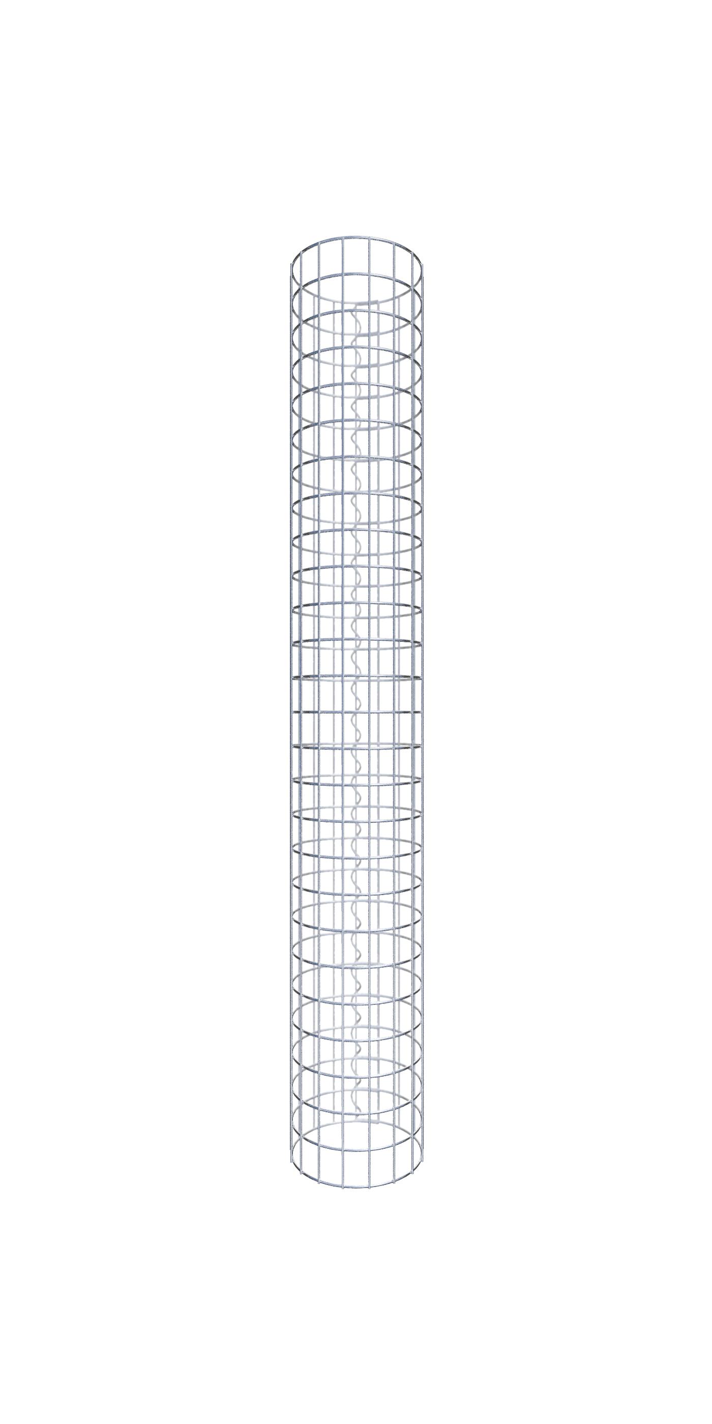 Colonne de gabion ronde, diamètre 27 cm, maille 5 x 5 cm - Hauteur : 130 cm - Made in Germany ...