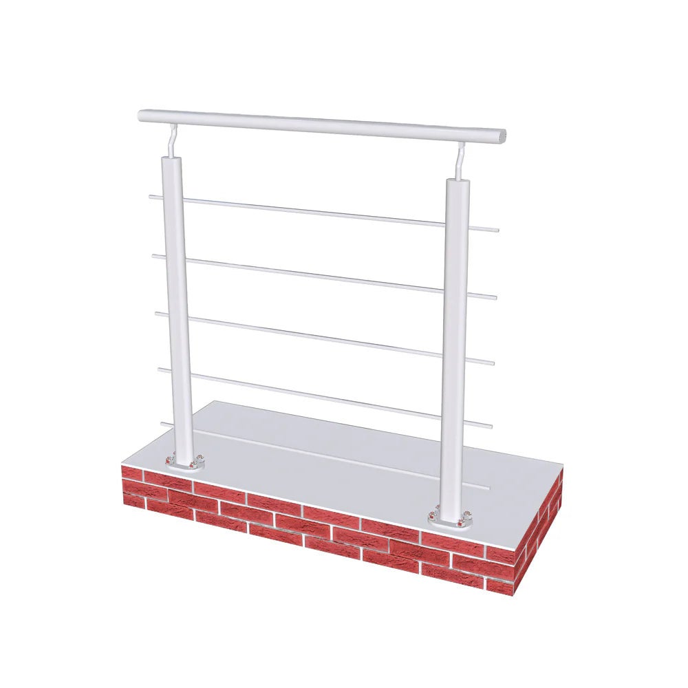 Kit Rambarde pour escalier - Longueur 1ml avec 5 barreaux, fixation ...