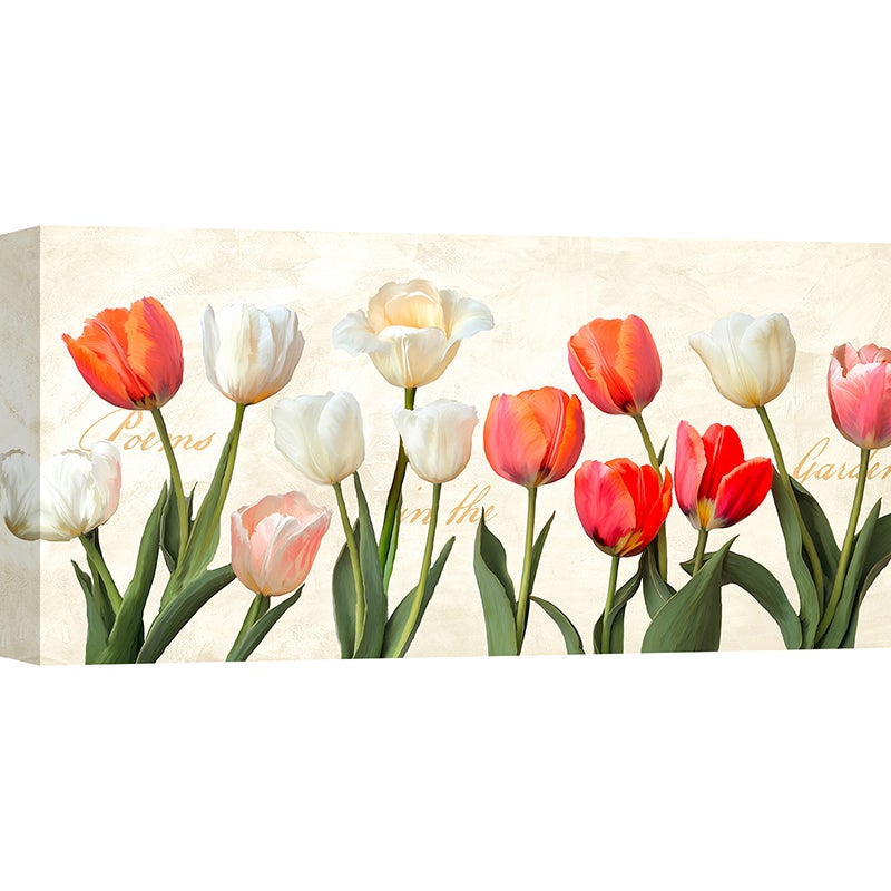 Tableau floral shabby chic - impression sur toile - Teo Rizzardi ...