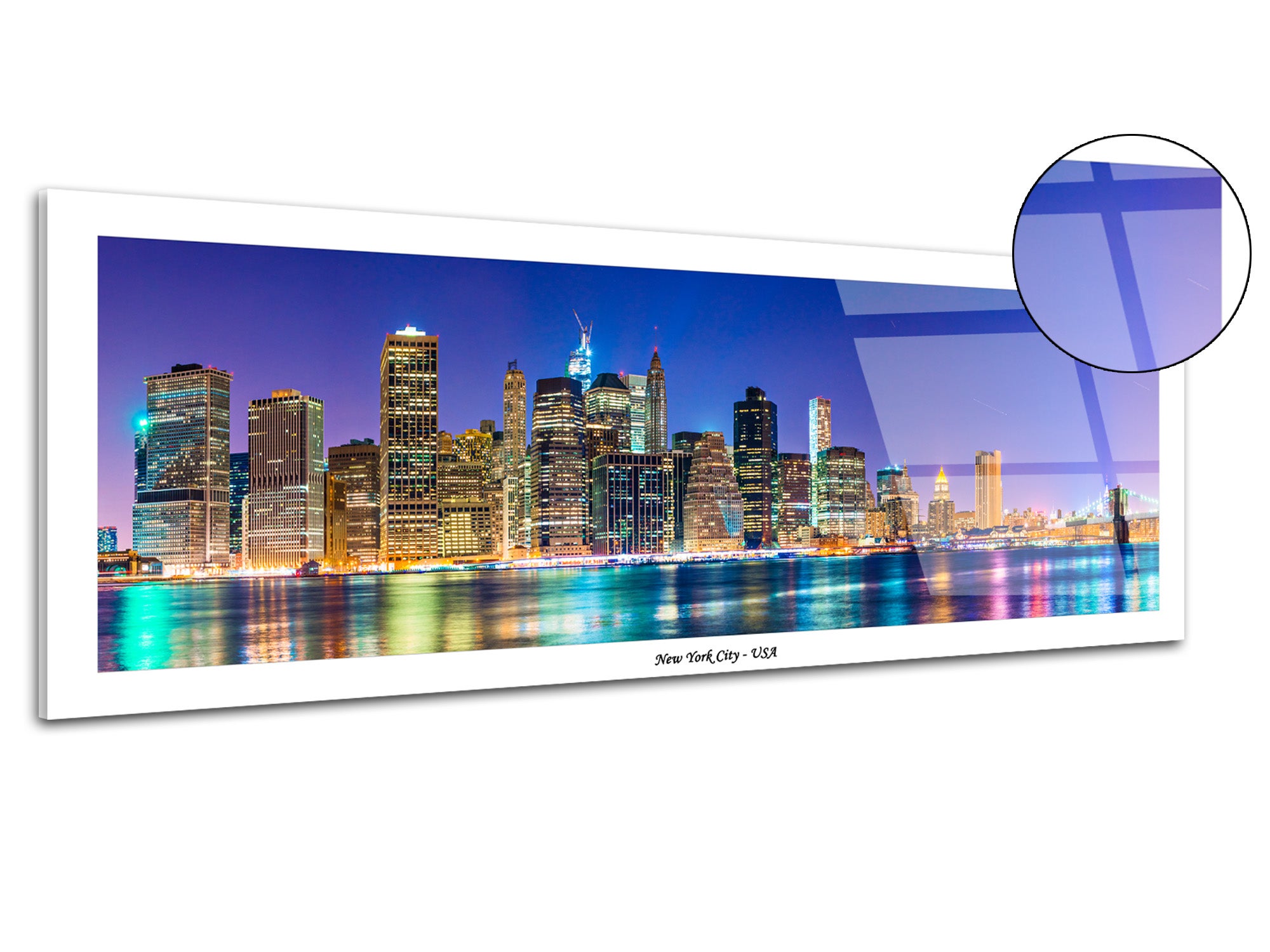 Tableau plexiglas panoramique NEW YORK | Leroy Merlin