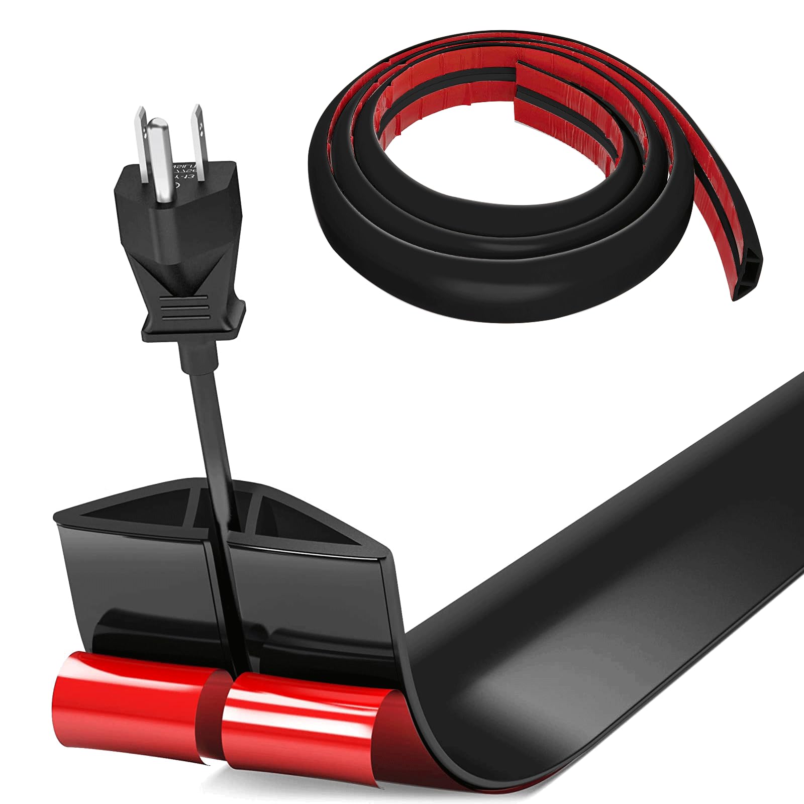 Cache-câble au sol de 6 m - Protecteur de cordon au sol - Protecteur de ...