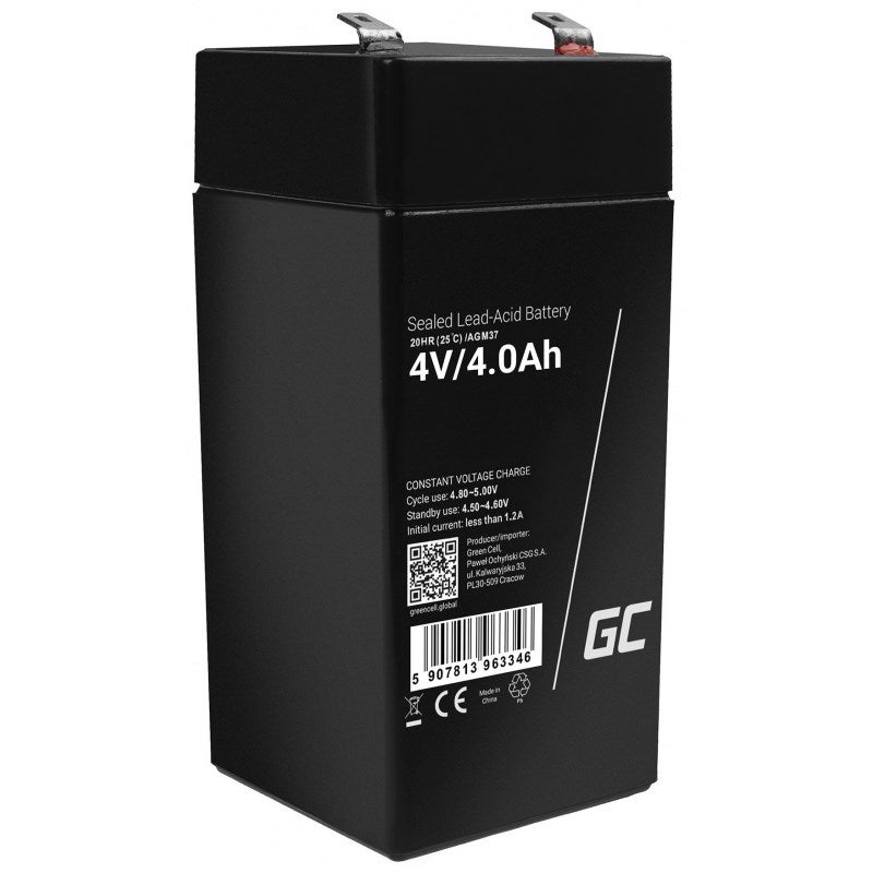 Batterie rechargeable industrielle Green Cell AGM37 au plomb-acide ...