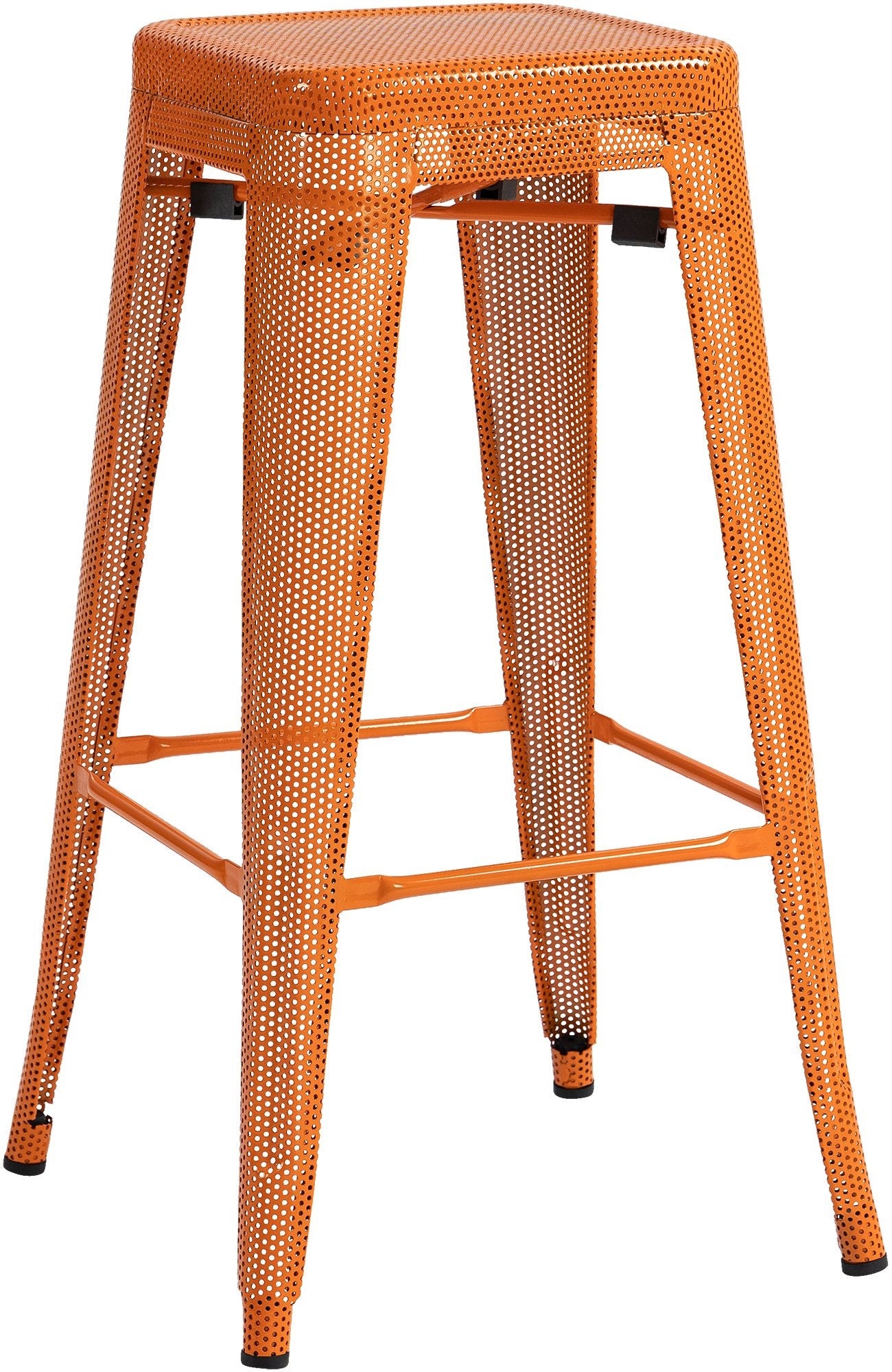 Tabouret de bar avec repose-pieds design industriel empilable en métal ...