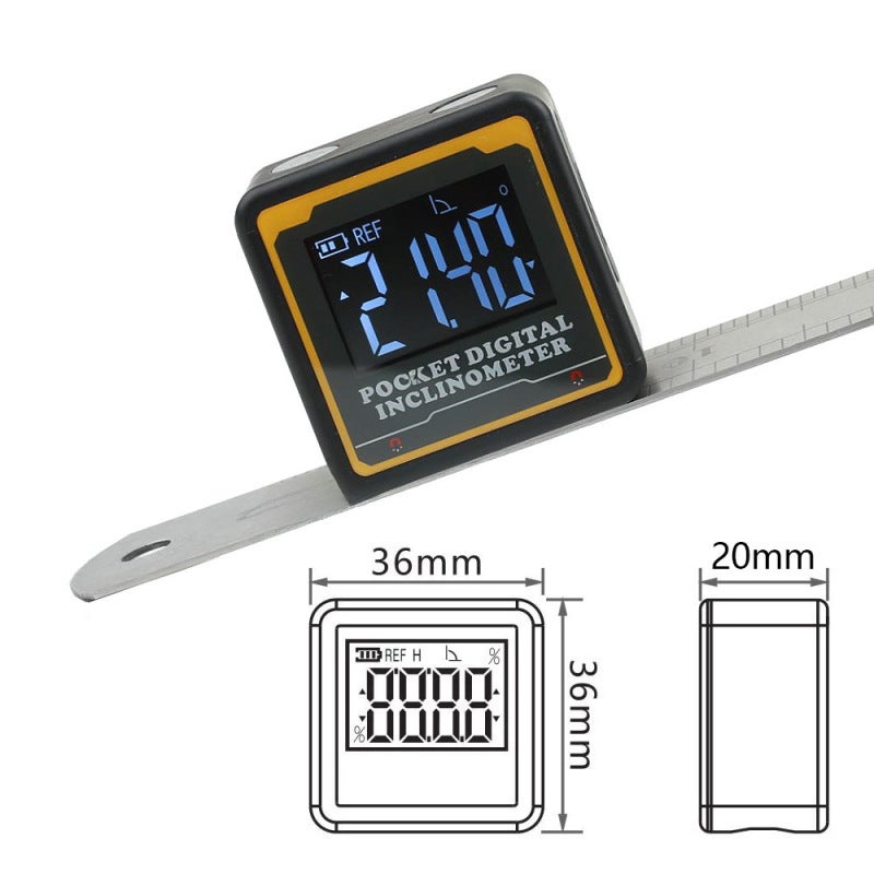 Miniature Pocket Inclination Box, Electronic Digital Display ...