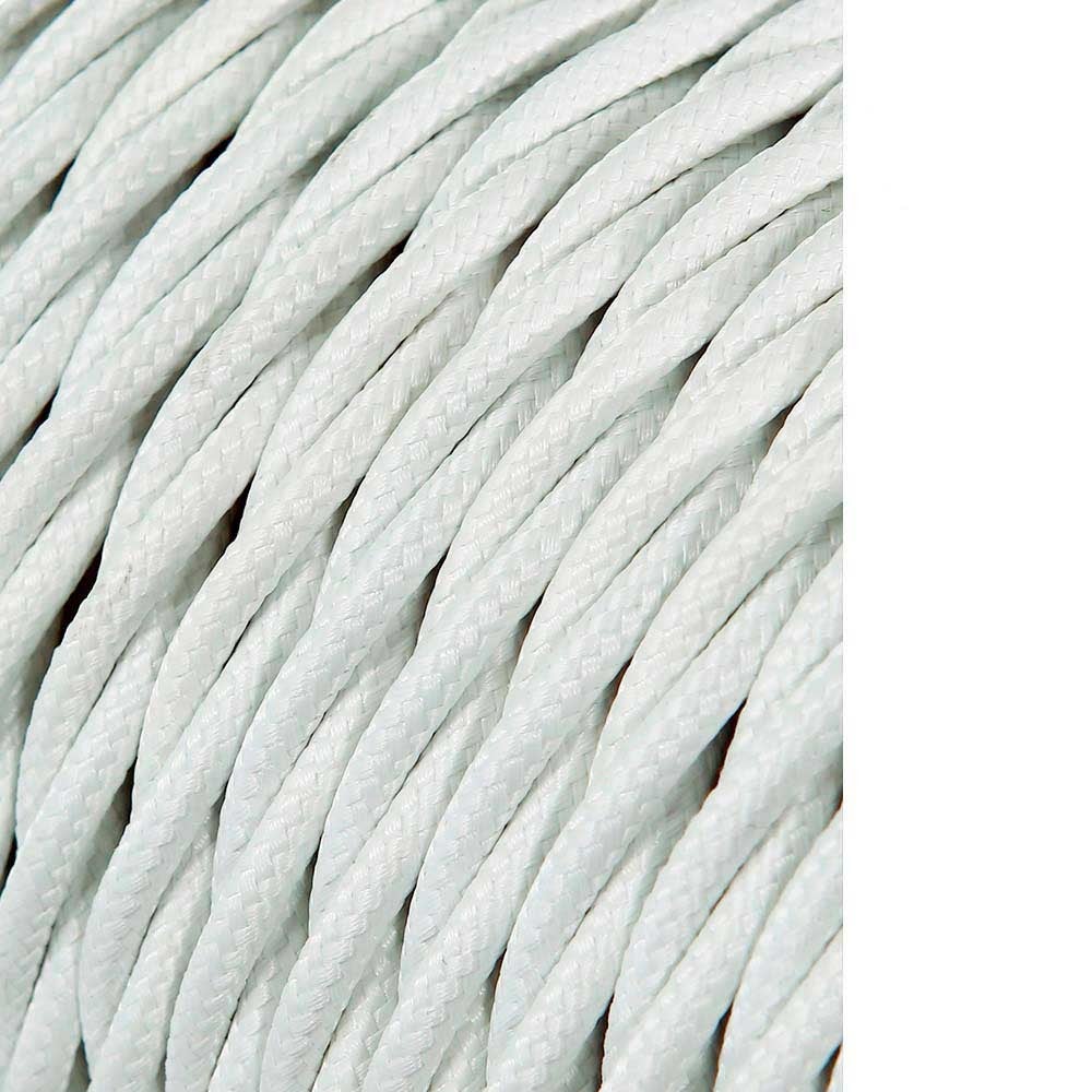 Câble textile torsadé 2x0,75mm 25mts c18 soie alu euro/mts | Leroy Merlin